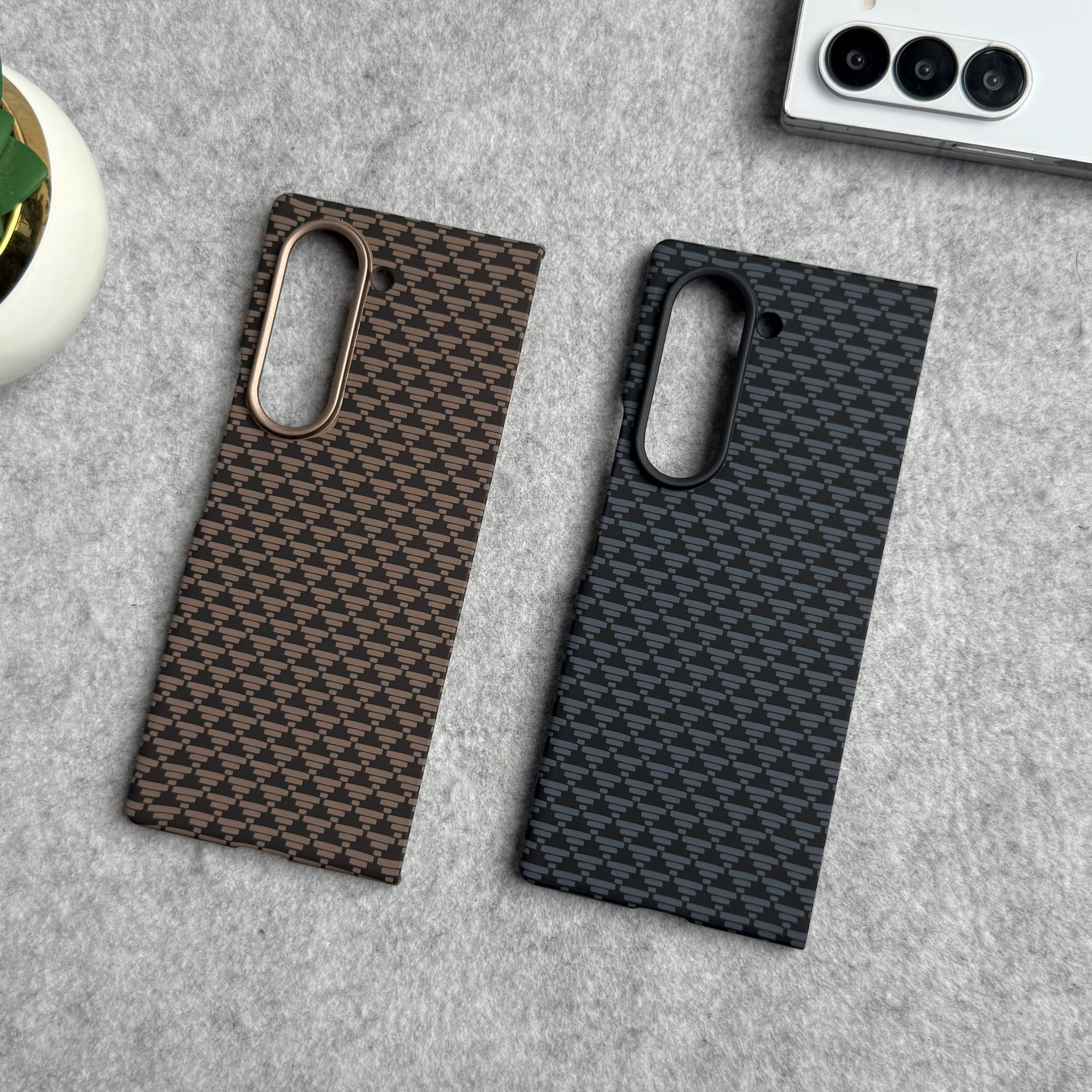 Galaxy Z Fold 6 Pattern Case | Slim Geometric Triangle Design Back ...